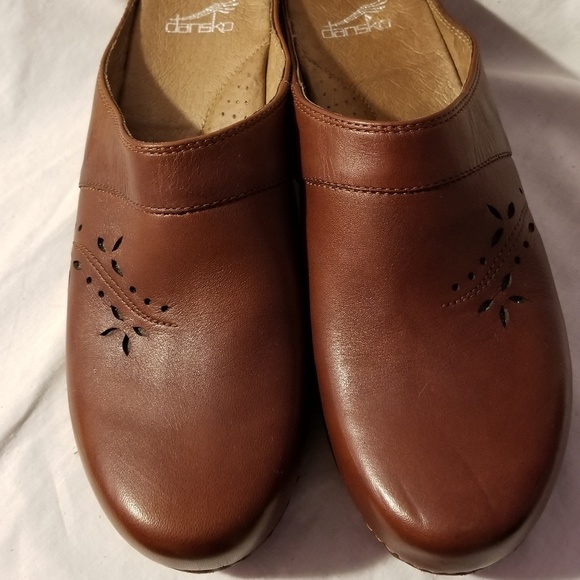Dansko | Shoes | Dansko Trina Mule Clogs 4950 Us Brown Leather | Poshmark